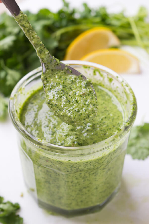 Homemade Cilantro Dressing - Little Broken