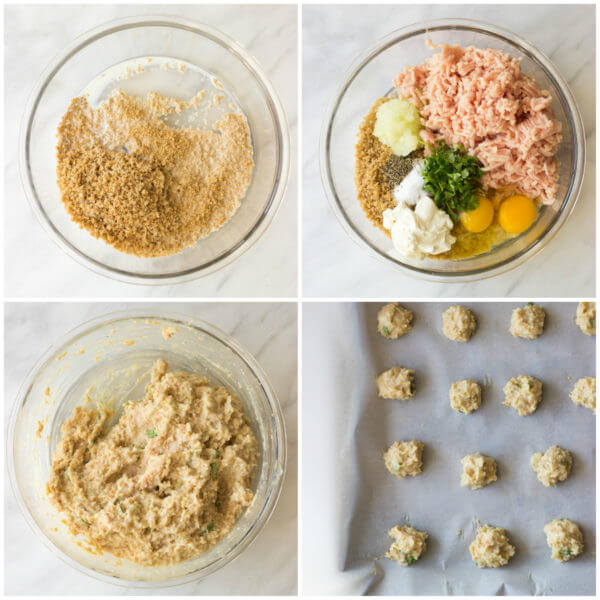 Mini Asian Chicken Meatballs - Little Broken