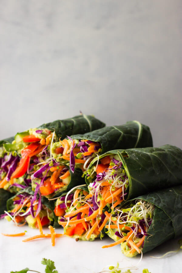 Raw Healthy Veggie Rolls - Little Broken