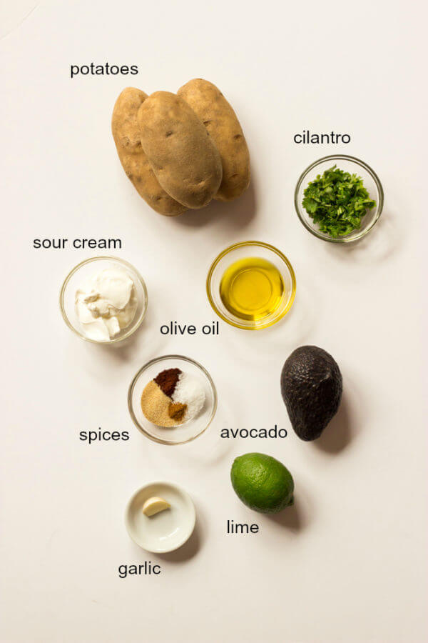 Baked Potato Fries with Avocado Dip - Little Broken