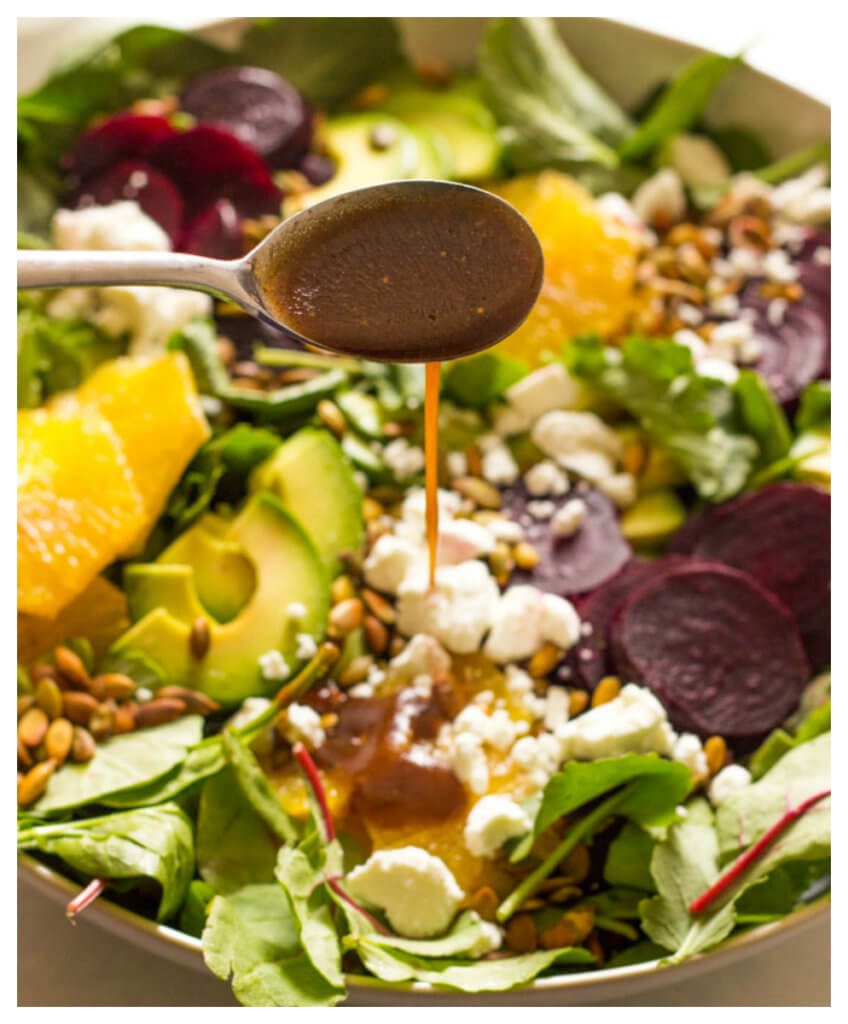 Roasted Beet Salad with Avocado (Easy Step by Step) - Little Broken