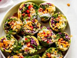 Vegetarian rice paper rolls store