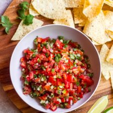 Homemade Salsa with Fresh Tomatoes
