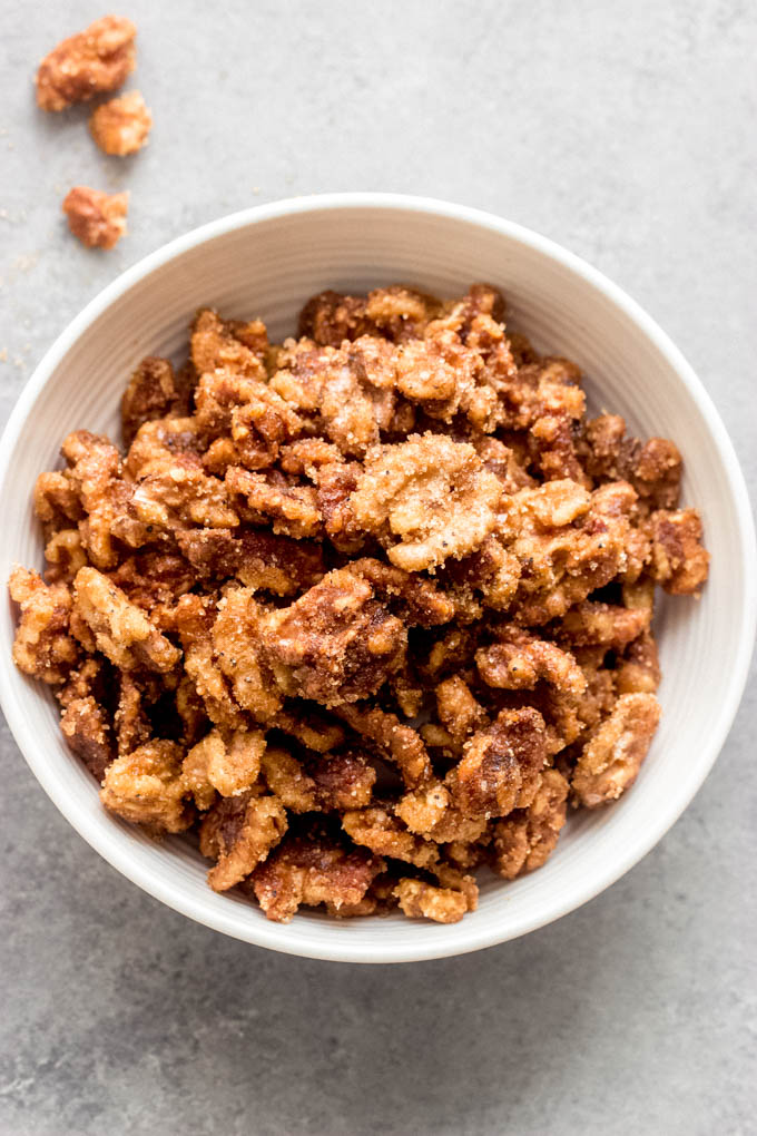 Sweet and Spicy Walnuts Recipe-Little Broken