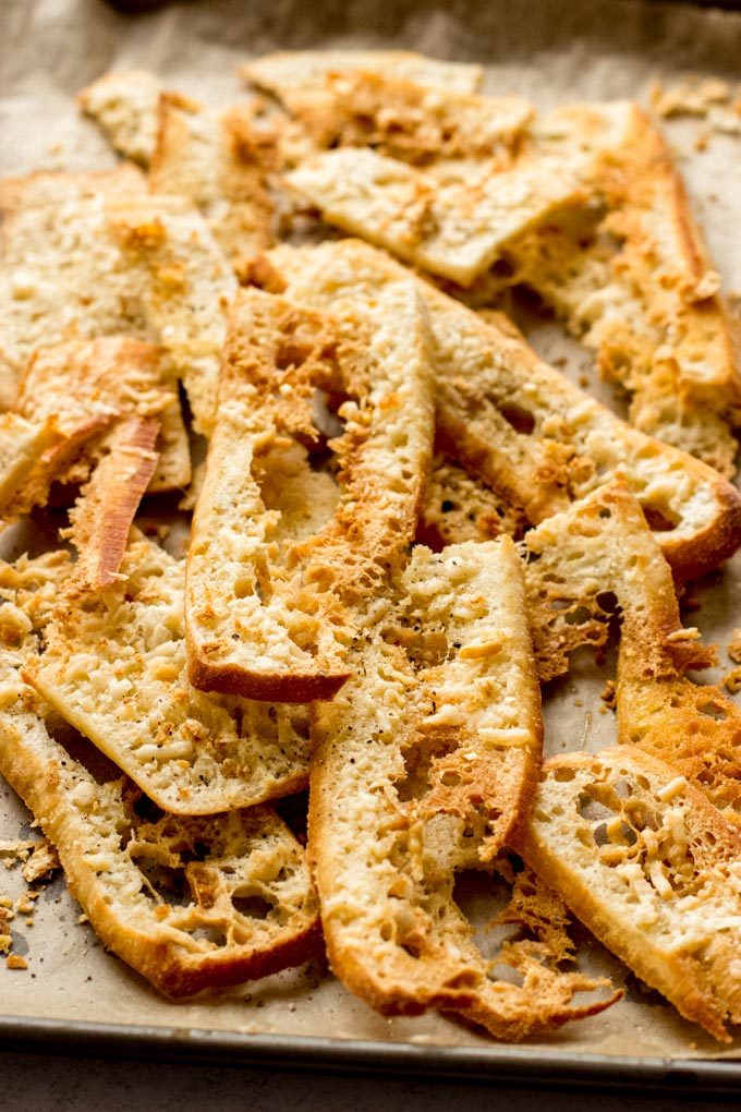 3-Ingredient Parmesan Cheese Crisps - Little Broken
