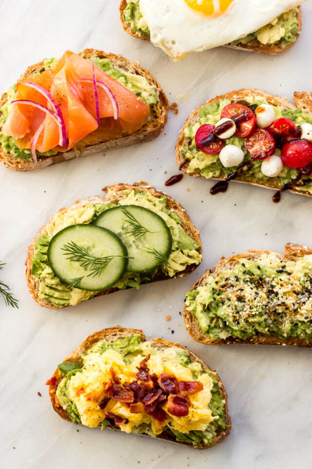 Avocado Toast (With 6 Topping Ideas) - Little Broken