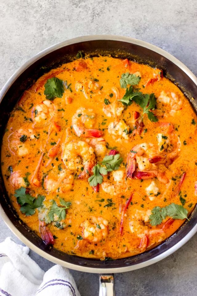 Thai Curry Shrimp (only 20 min!) - Little Broken