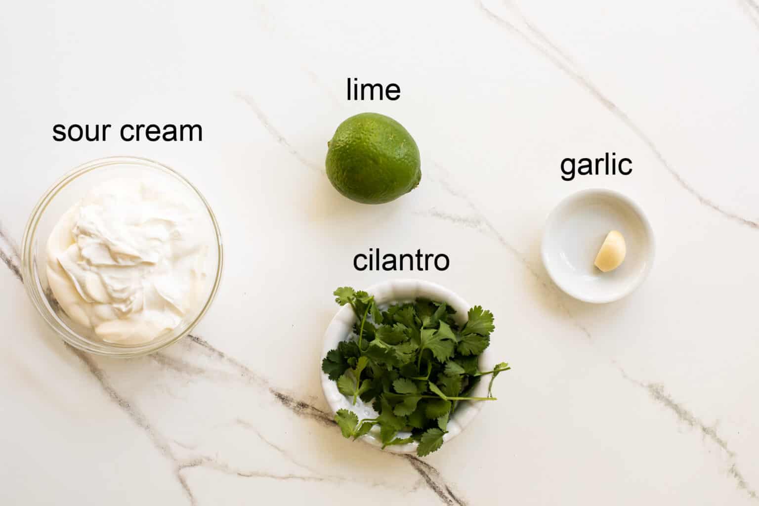 Cilantro Lime Crema Recipe - Little Broken