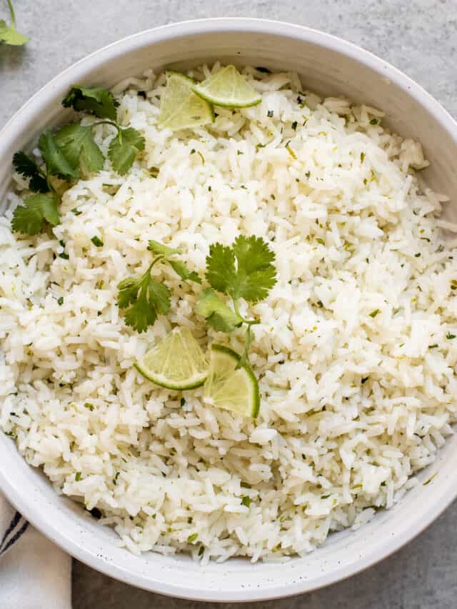 Coconut Lime Rice - Little Broken