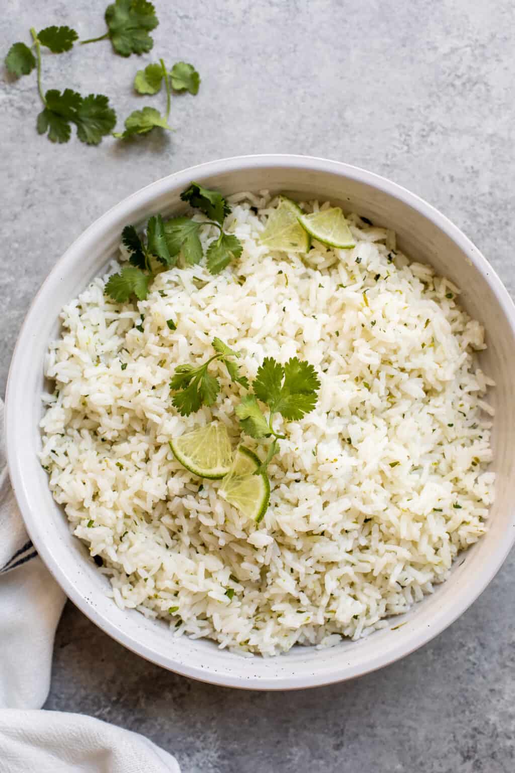 Coconut Cilantro Rice - Little Broken