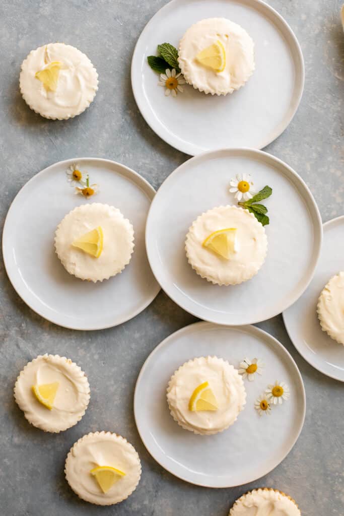 No Bake Mini Lemon Cheesecake Recipe - Little Broken