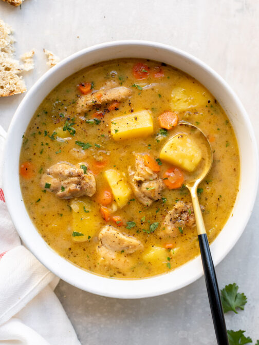 Easy Spring Chicken Vegetable Stew - Little Broken