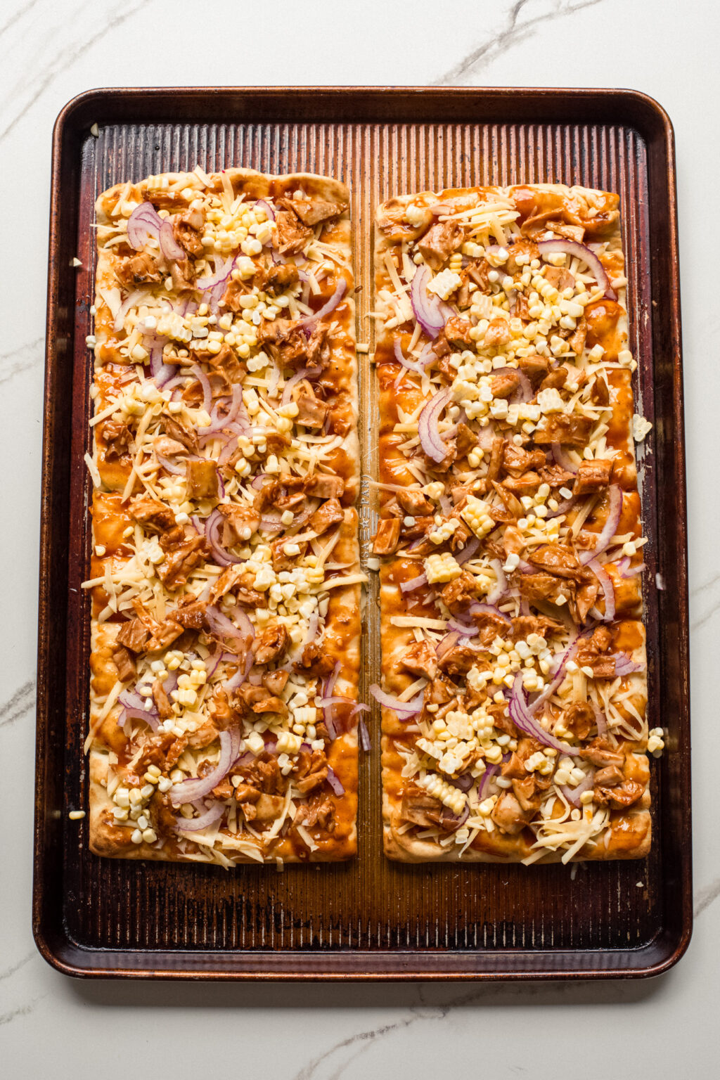 BBQ Chicken Flatbread Recipe - Little Broken