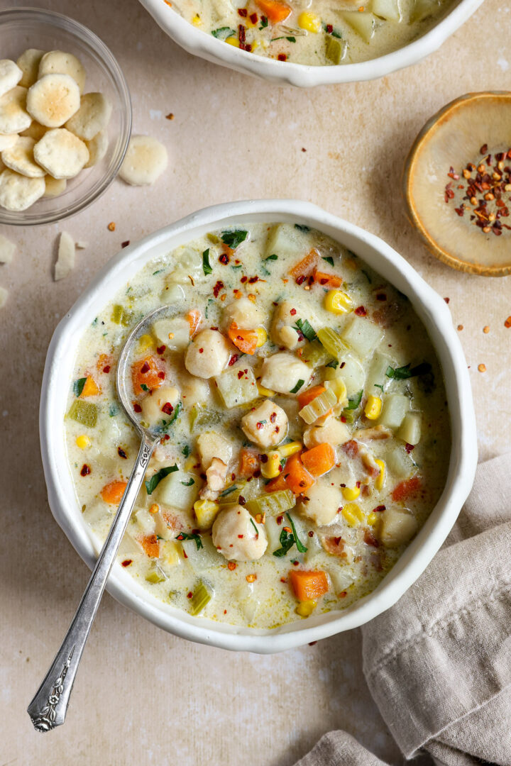 The Best Scallop Chowder Recipe Little Broken