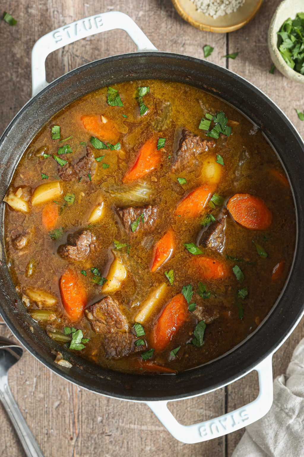 Beef Stew in Dutch Oven - Little Broken