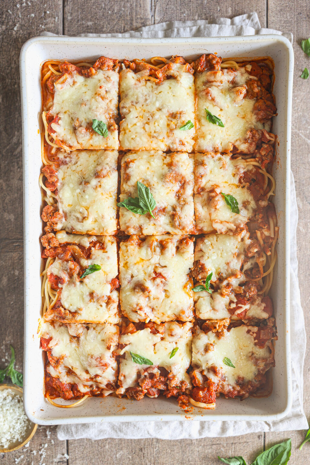 Oven Baked Spaghetti with Ricotta Cheese-Little Broken