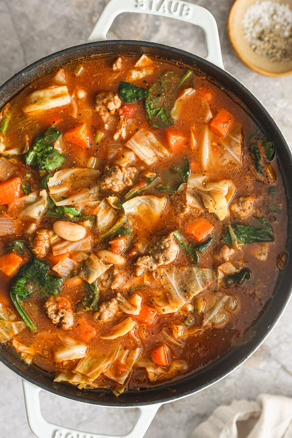 Cabbage Soup Recipe (Easy) - Little Broken