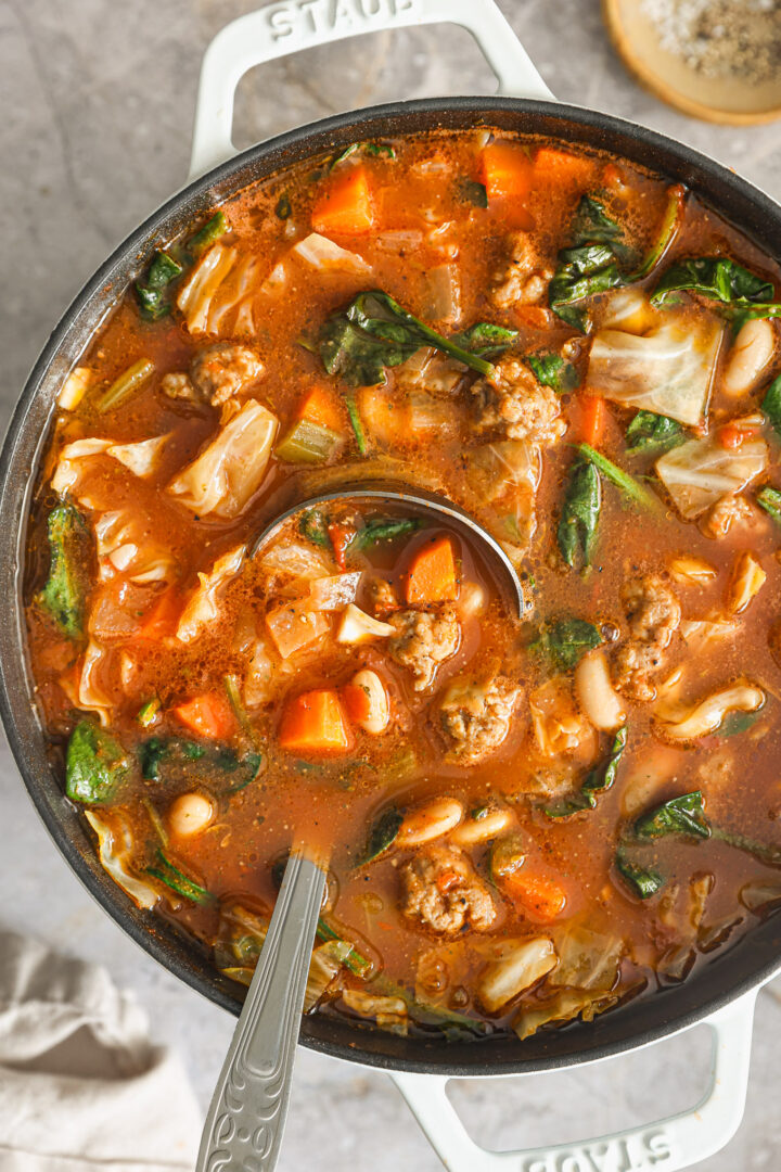 Cabbage Soup Recipe (Easy) - Little Broken